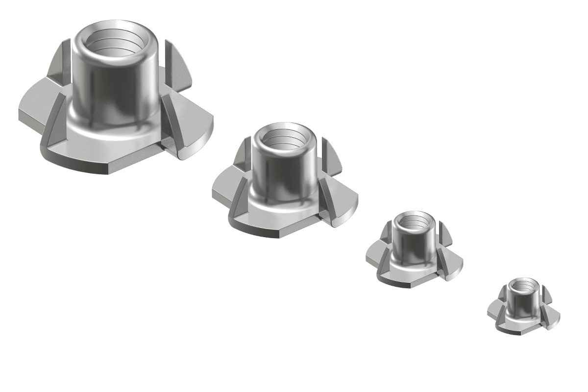 1 10 25 100 x Edelstahl Einschlagmutter V2A M4 M5 M6 M8 M10 M12 Holz ...